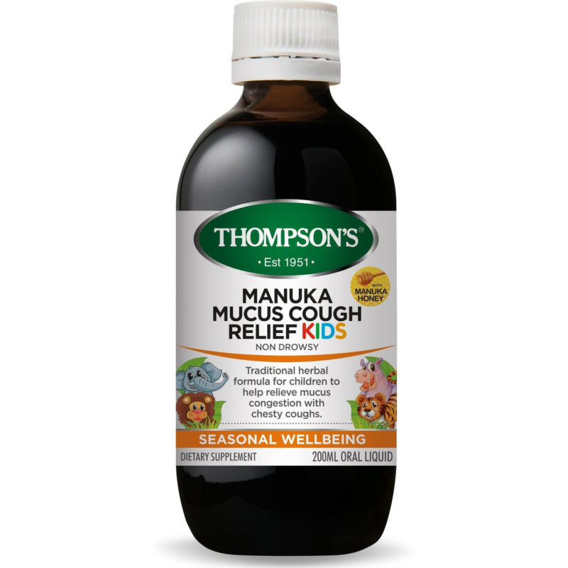 Thompson's Vitamins - Manuka Mucus Cough Relief (Kids)