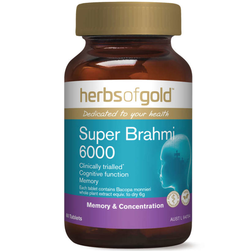 Herbs Of Gold - Super Brahmi 6000 - Go Vita Thornton